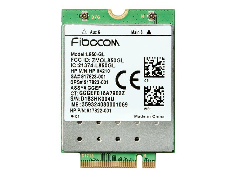 3FB01AA#AC3 Carte 4G HP XMM 7360 Modem cellulaire sans fil 4G LTE M.2 ...